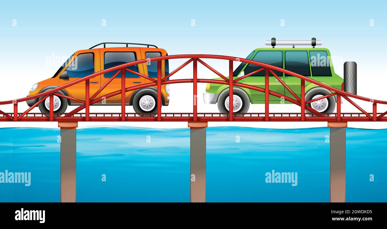 Travel trip bridge Stock Vector Images - Alamy