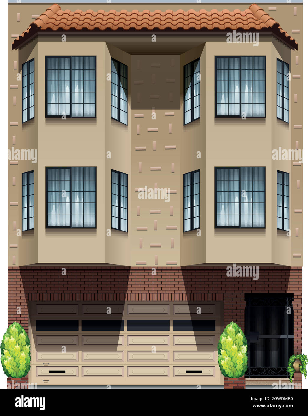 House on stone Stock Vector Images - Alamy