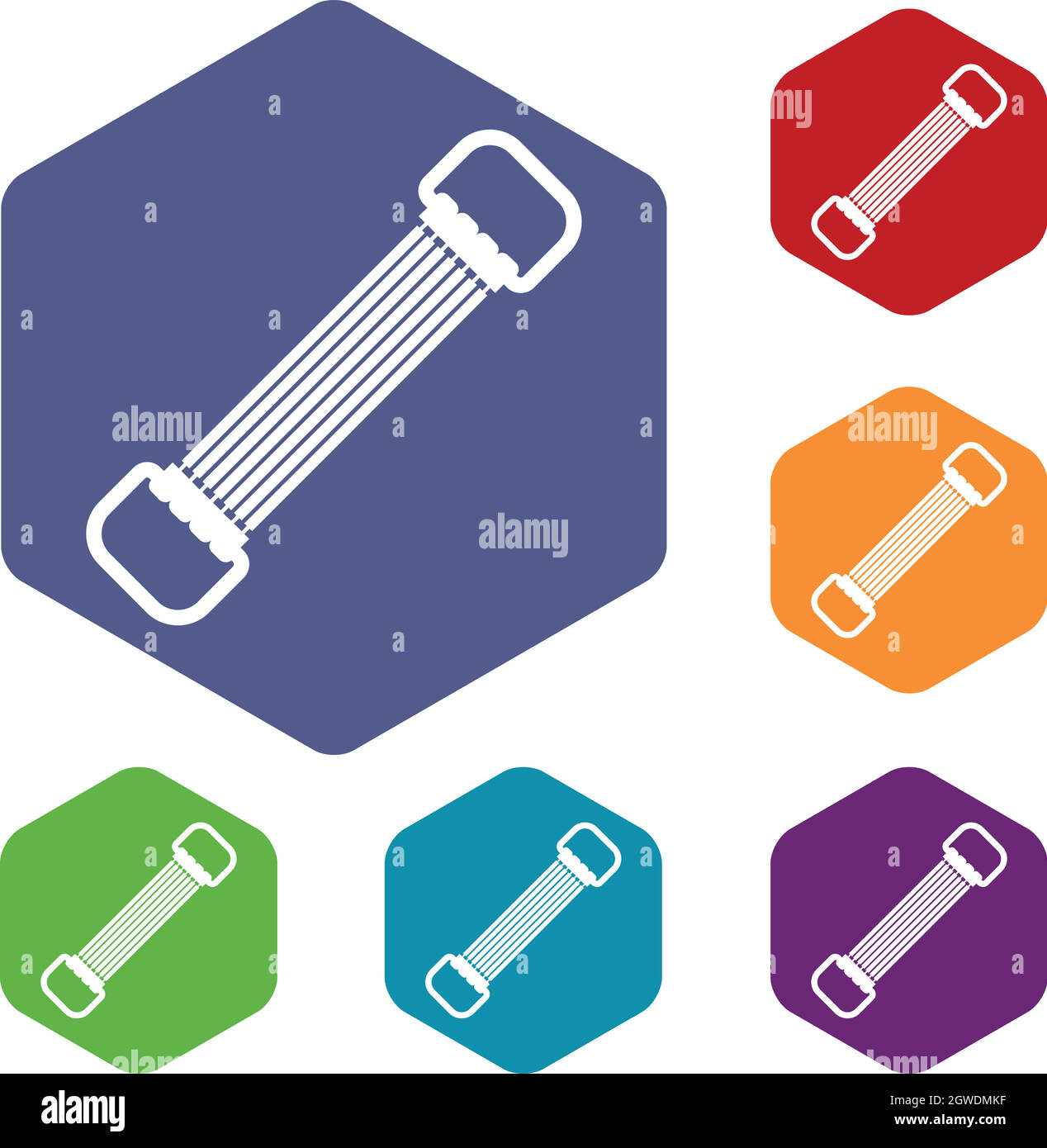 Sports stretchable belt icons set Stock Vector Image & Art - Alamy