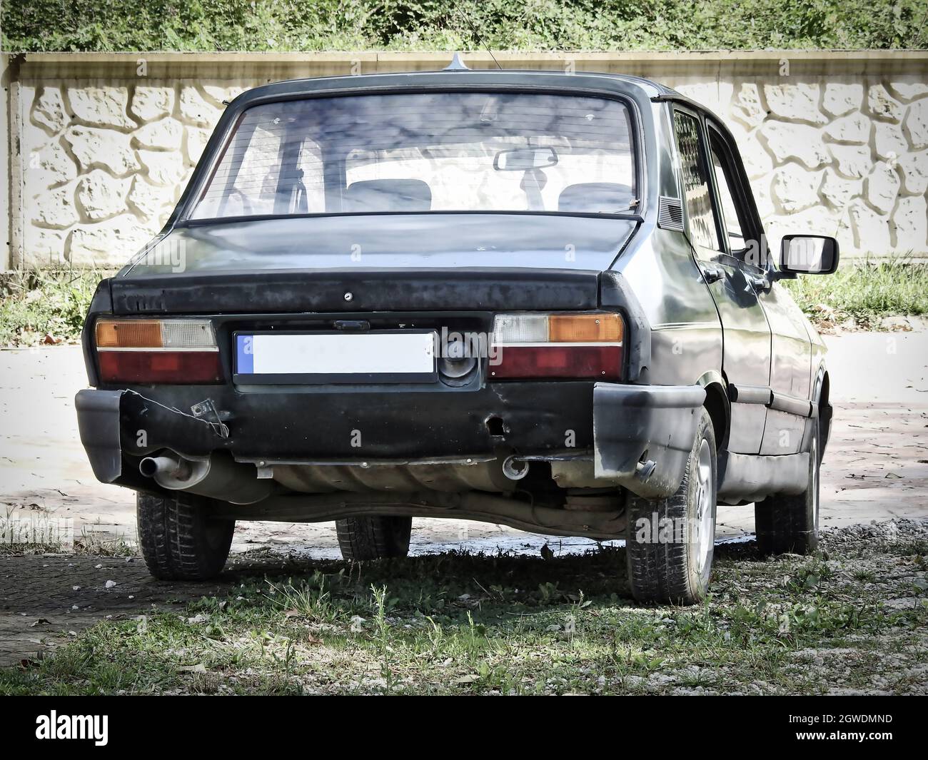 Old Beat Up Car