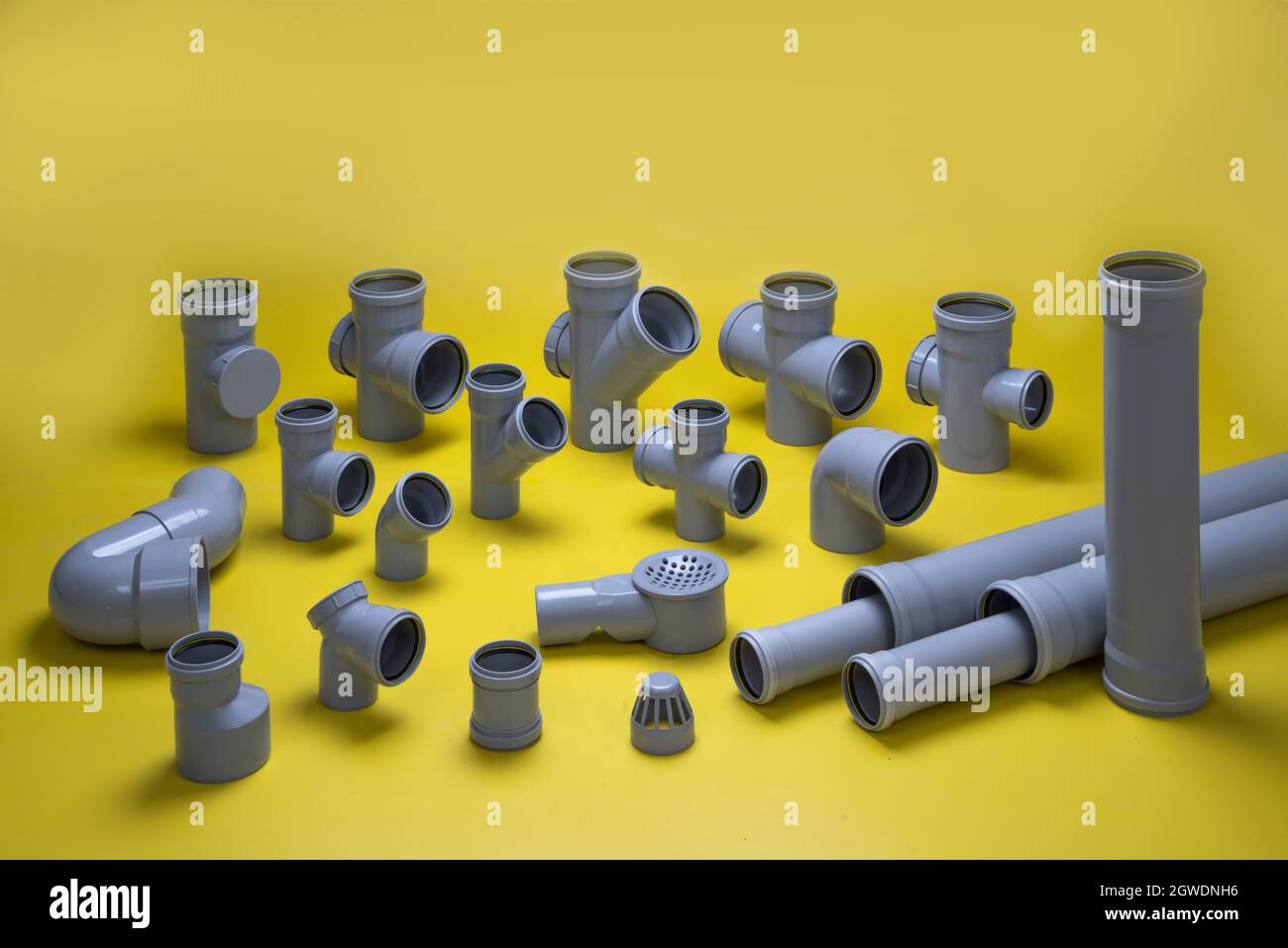 UPVC & CPVC Fittings for polypropylene pipes. Elements for pipelines ...