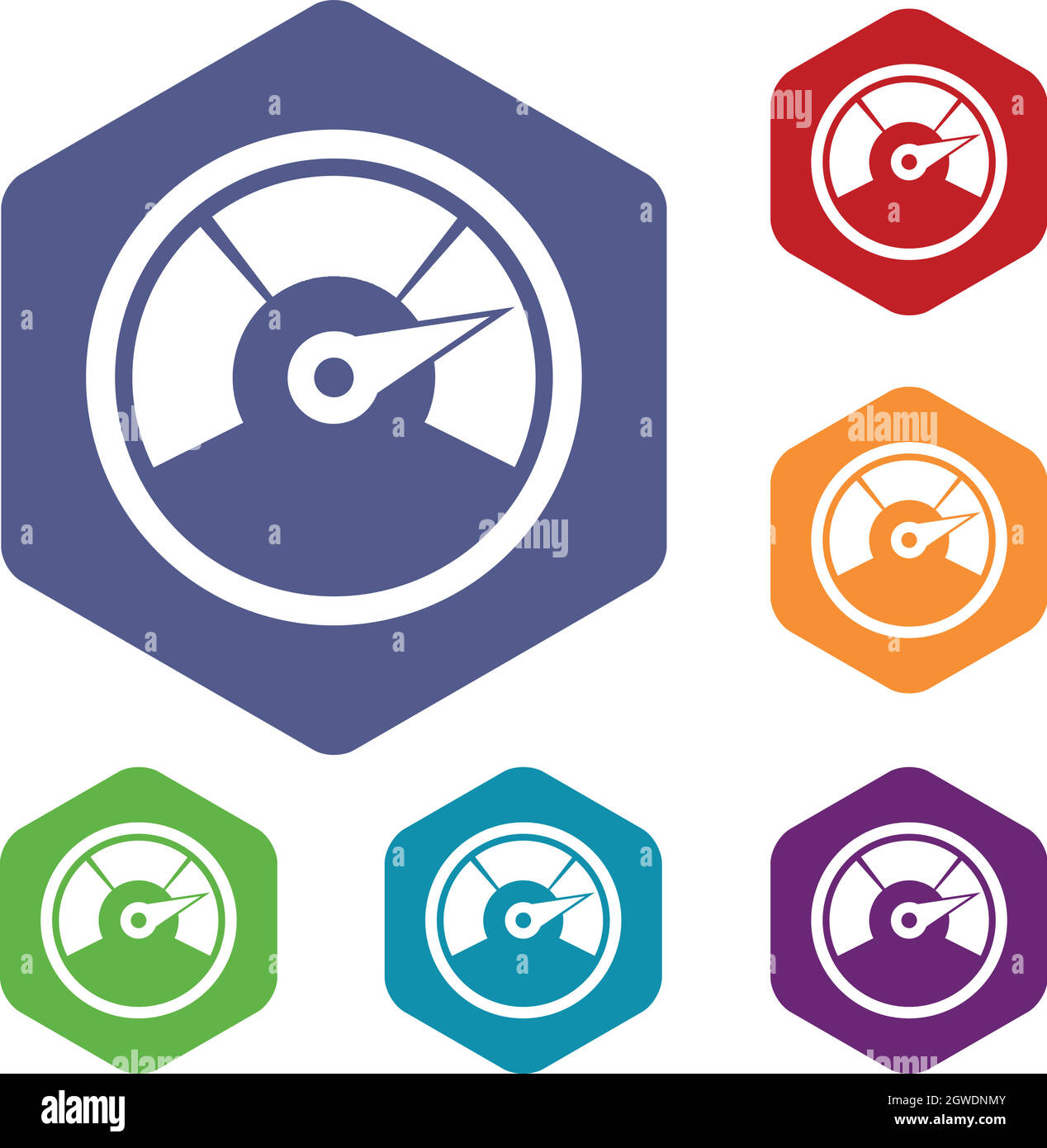 Speedometer icons set Stock Vector Image & Art - Alamy