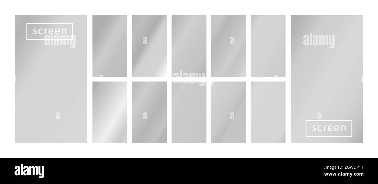 Mobile screen lock display collection of trendy silver metallic ...