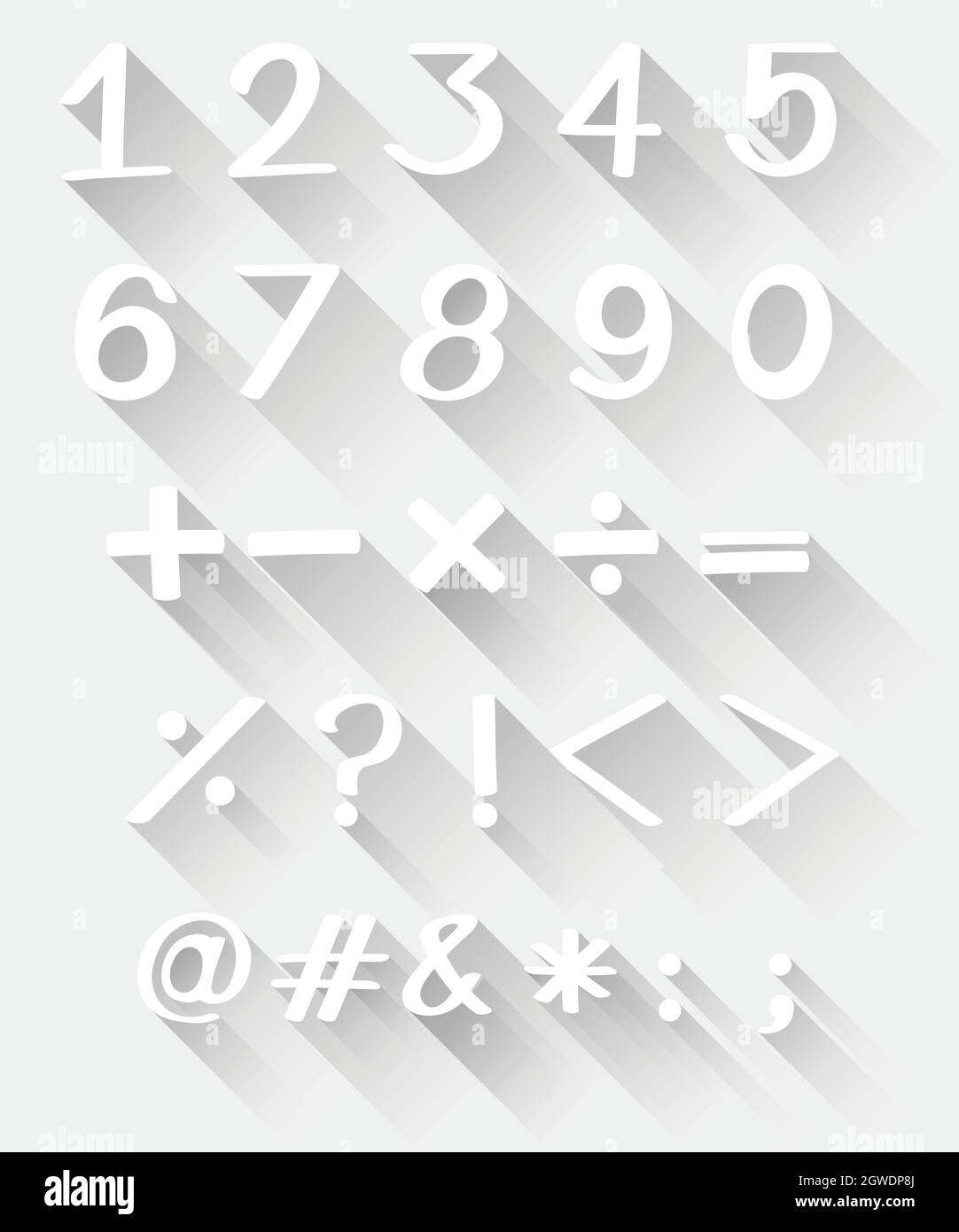 Alphabets and numbers Stock Vector Images - Alamy