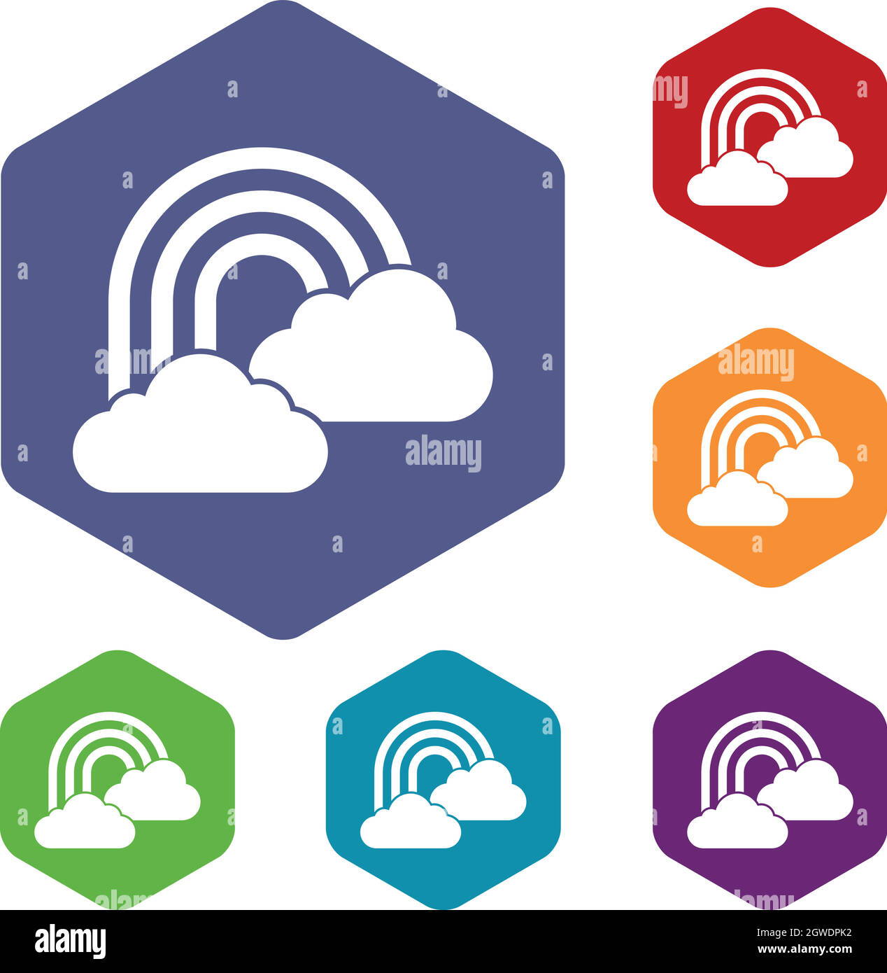 Rainbow water Stock Vector Images - Alamy