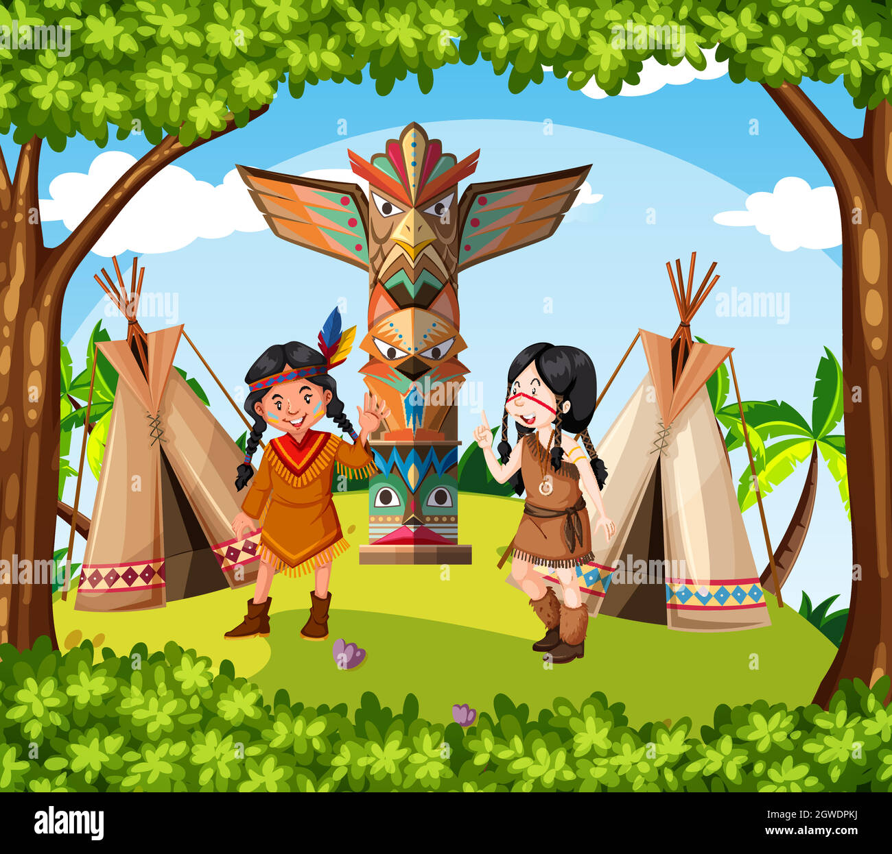 Native American Dance Clipart Kids