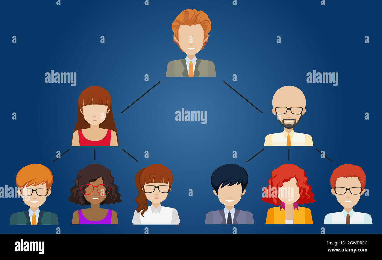 Networks of different individuals Stock Vector Image & Art - Alamy