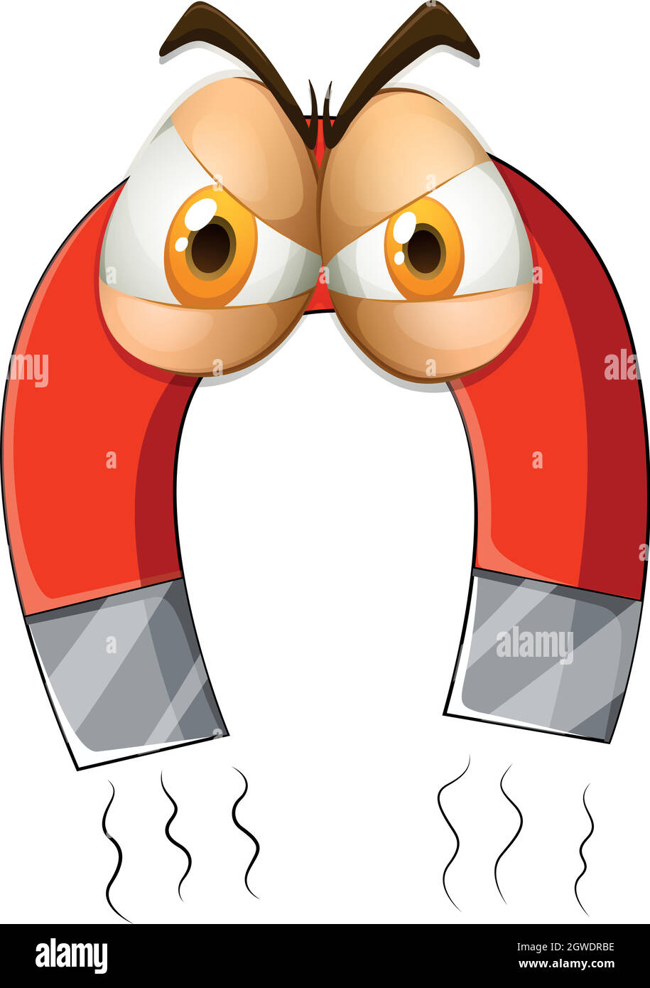 Magnet with angry face Stock Vector Image & Art - Alamy