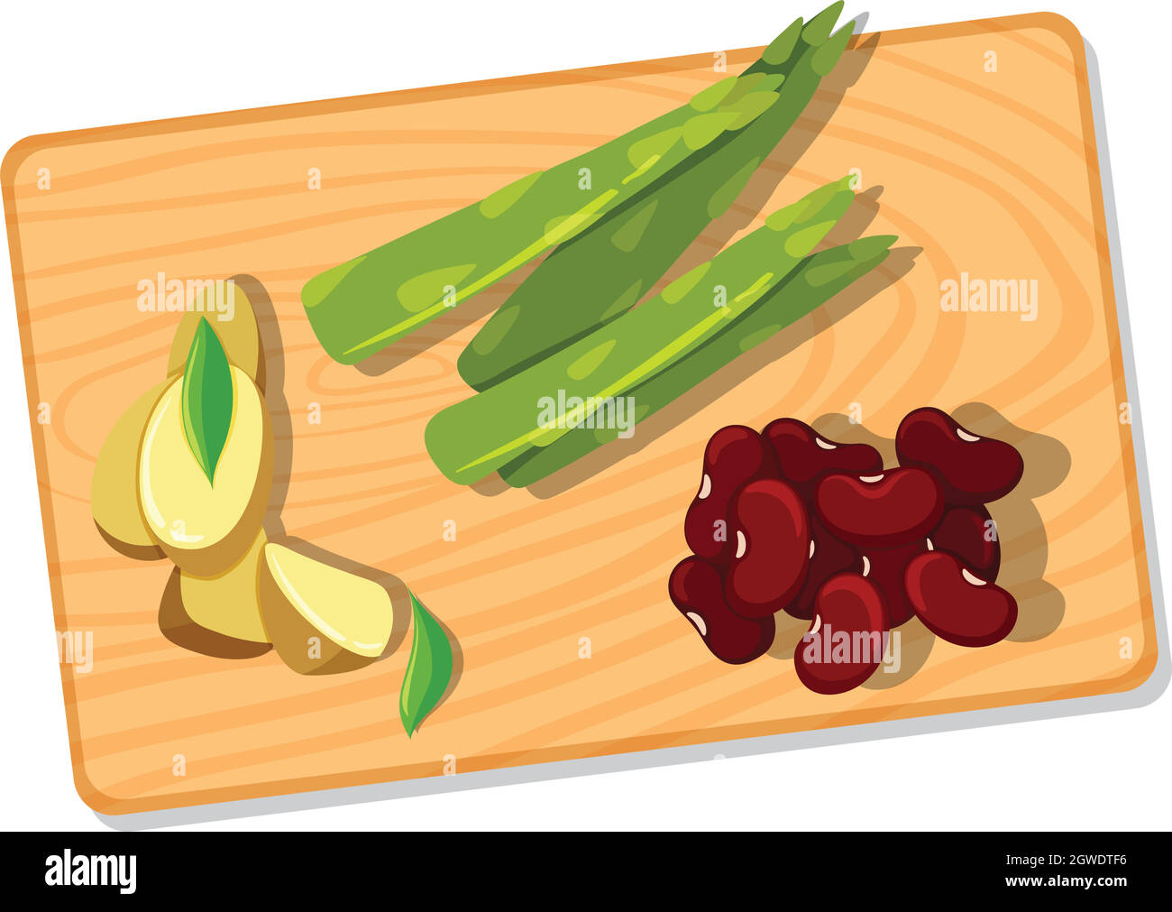 Chopping of vegetables Stock Vector Images - Alamy
