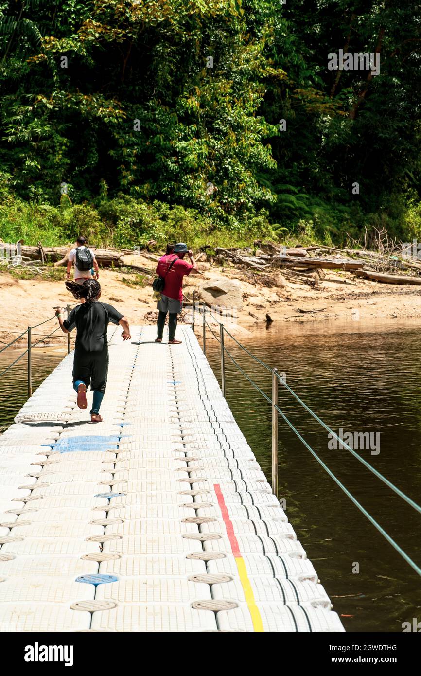 Temporary footbridge hi-res stock photography and images - Alamy