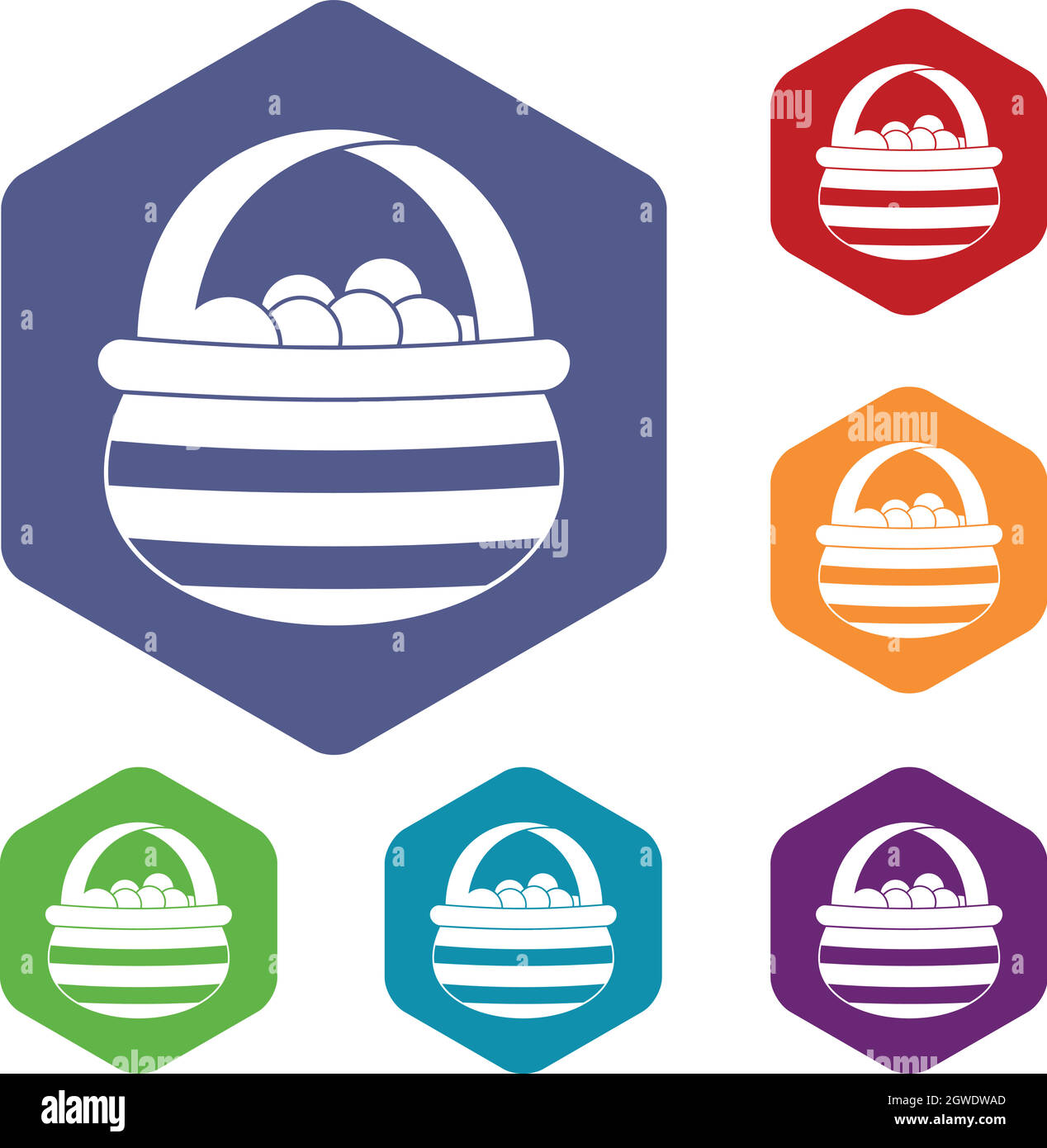 Harvest basket garden Stock Vector Images - Alamy