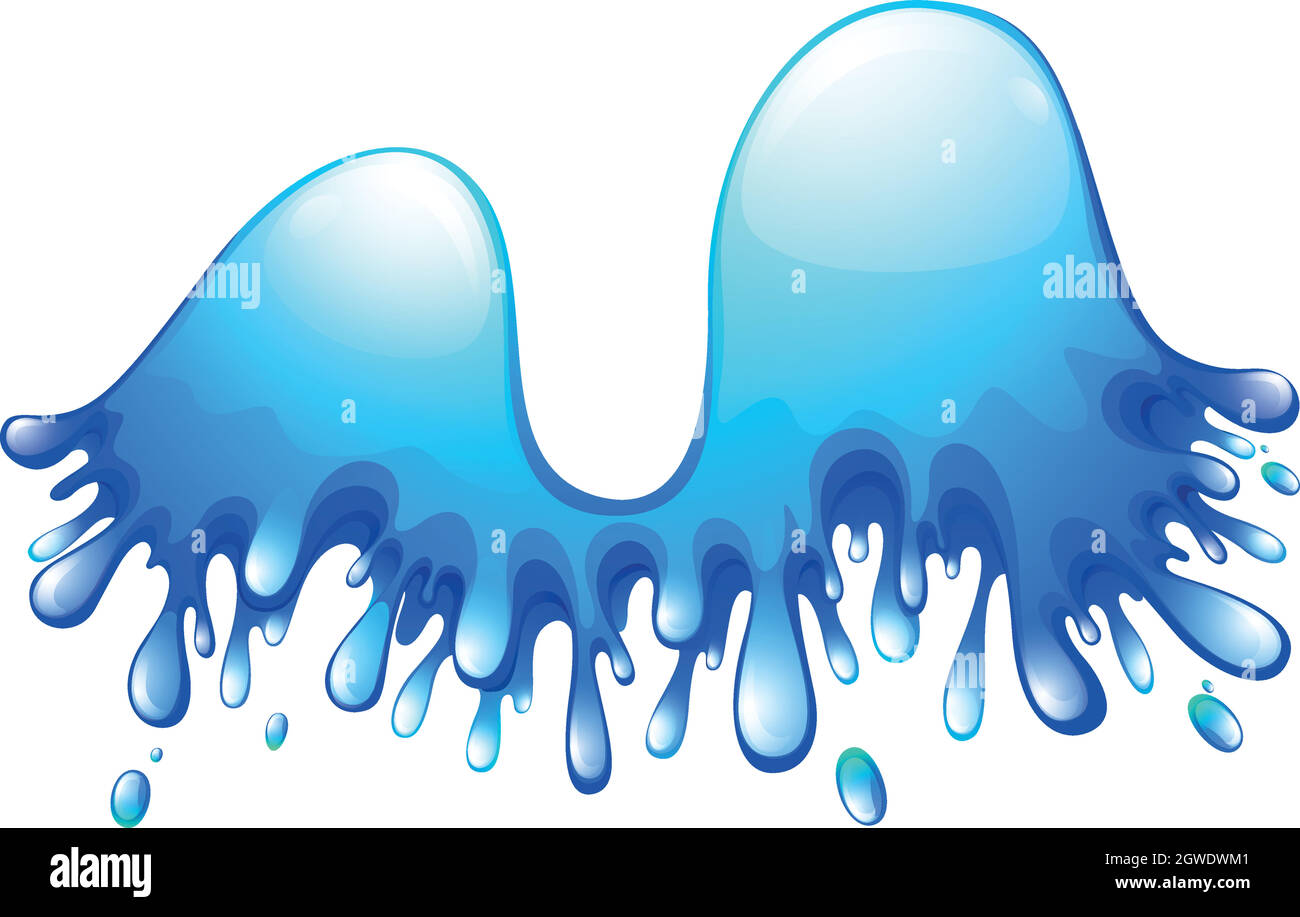 Blue splash on white Stock Vector Image & Art - Alamy