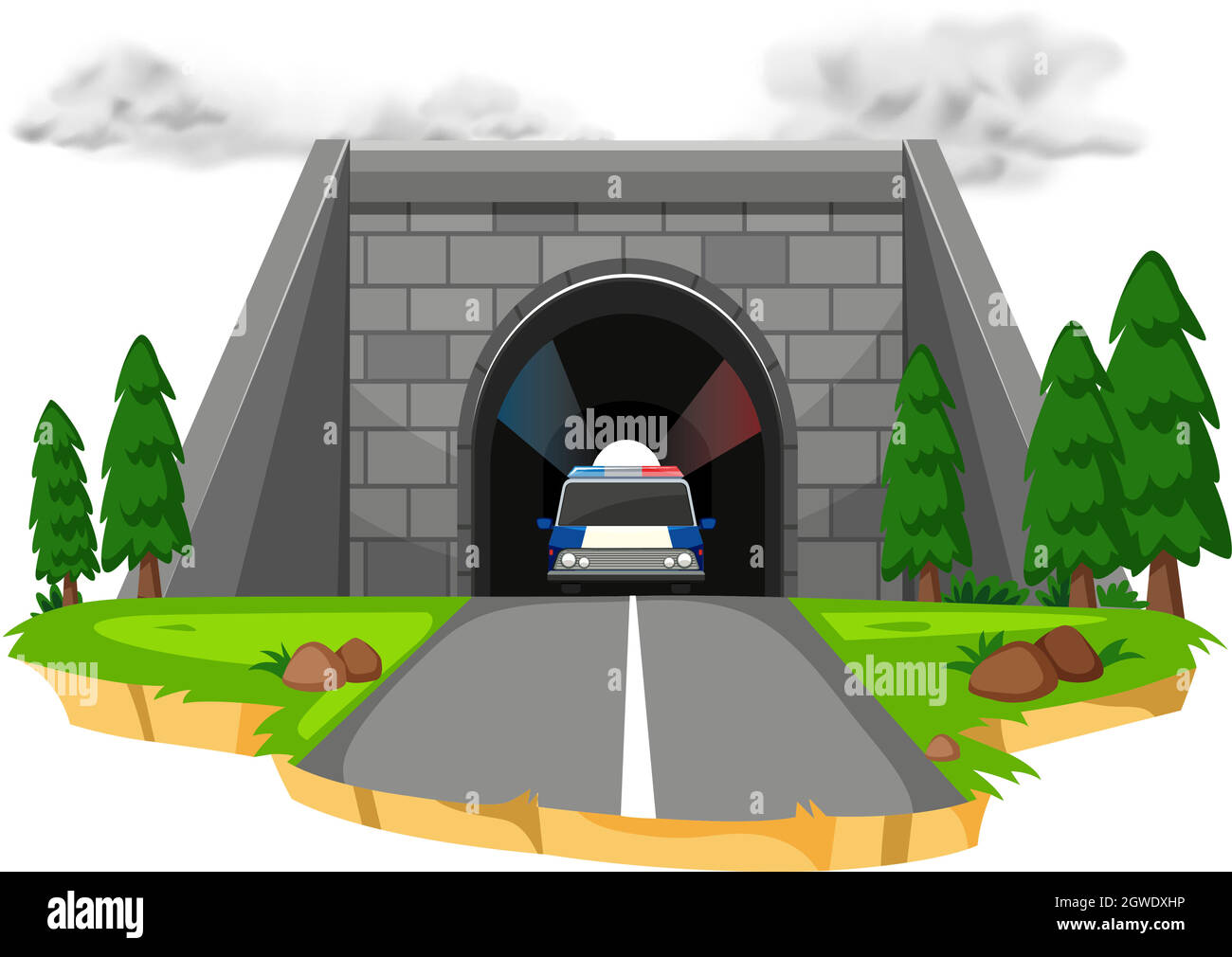 Transportation tunnel Cut Out Stock Images & Pictures - Alamy