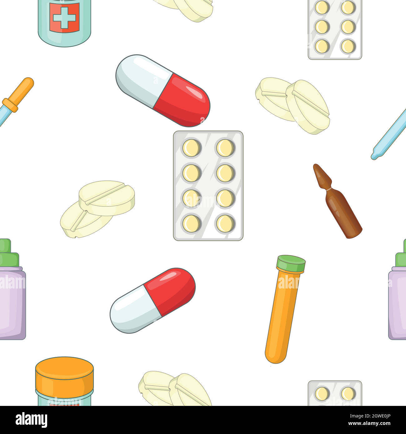 Tablets pattern, cartoon style Stock Vector Image & Art - Alamy