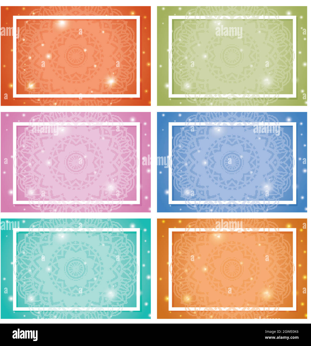 Mandala templates Cut Out Stock Images & Pictures - Alamy