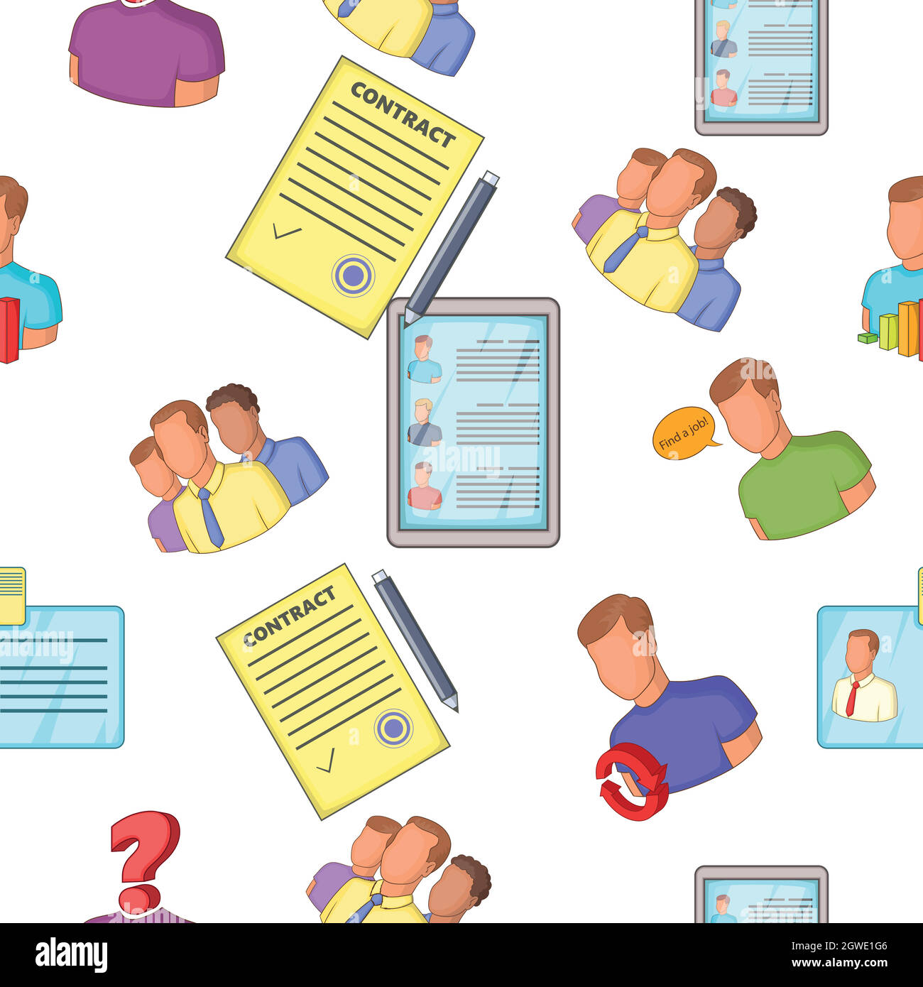 Work pattern, cartoon style Stock Vector Image & Art - Alamy
