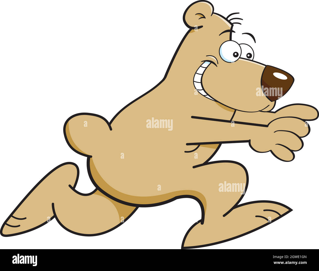 Running bear not polar Stock Vector Images - Alamy