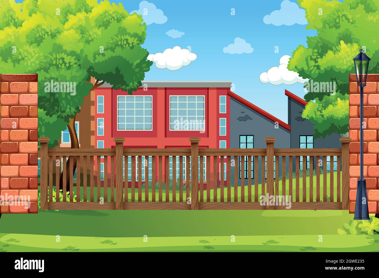 Building wallpaper Stock Vector Images - Alamy