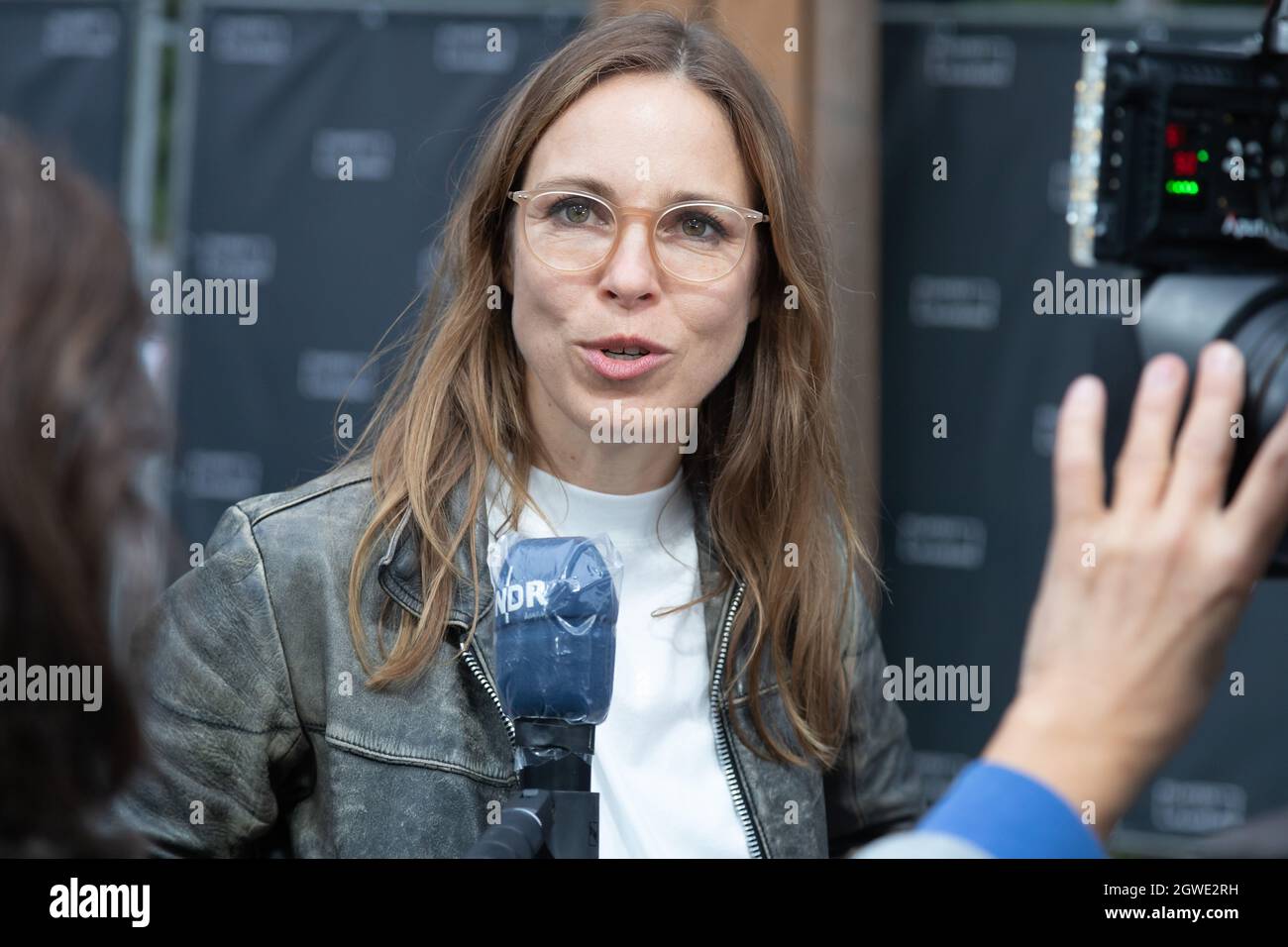 The Actor Anneke Kim Sarnau Gives An Interview At The Film Festival ...