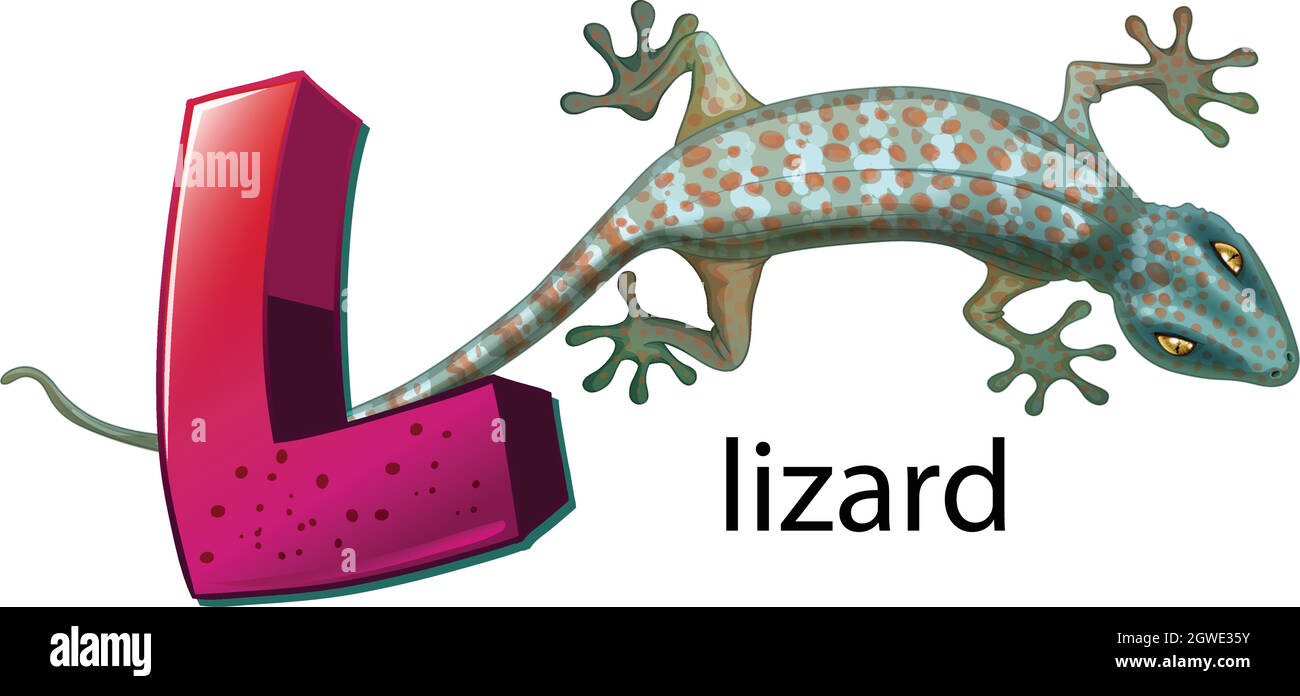 A letter L for lizard Stock Vector Image & Art - Alamy