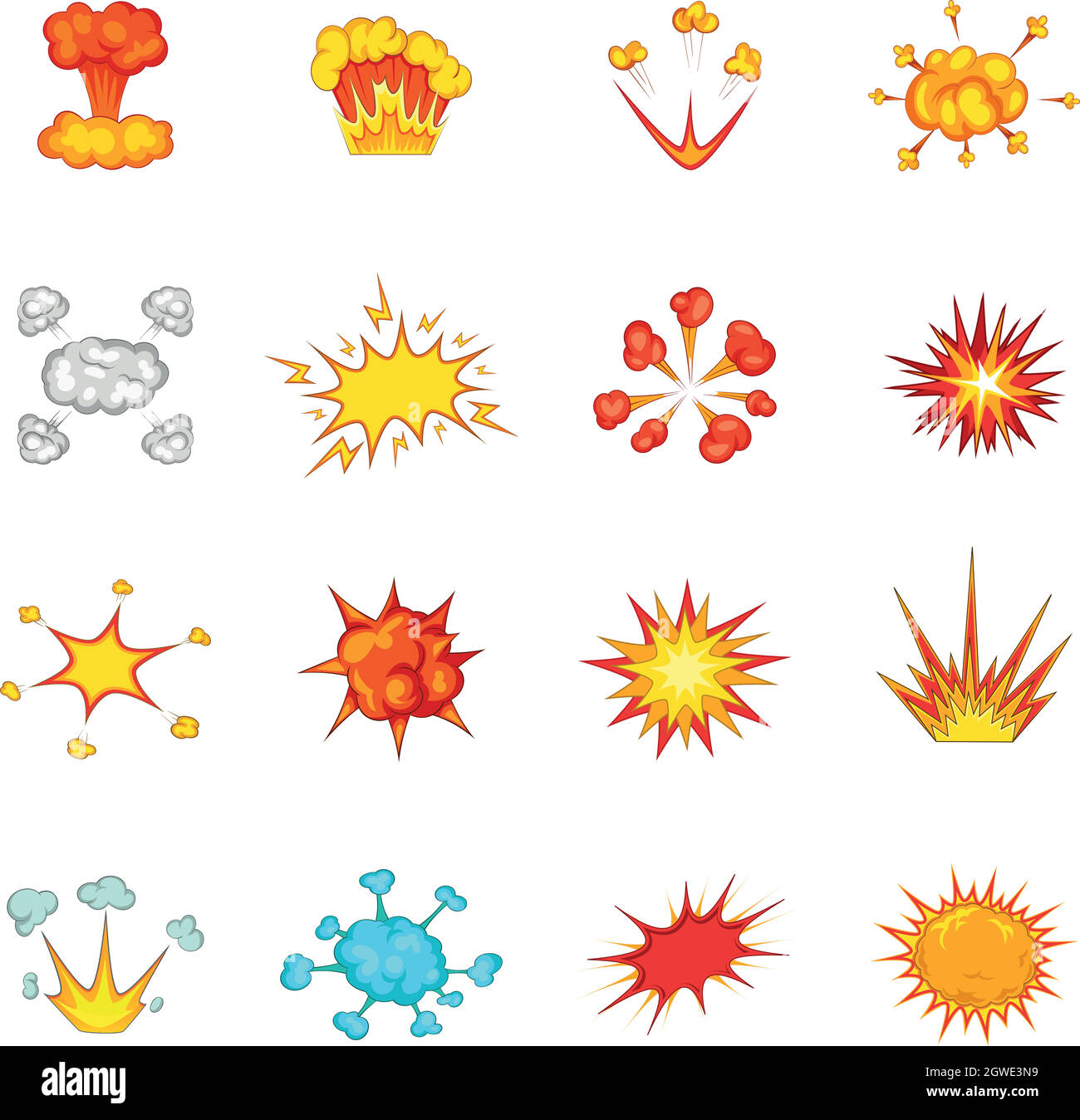 Cartoon explosion symbol hi-res stock photography and images - Alamy