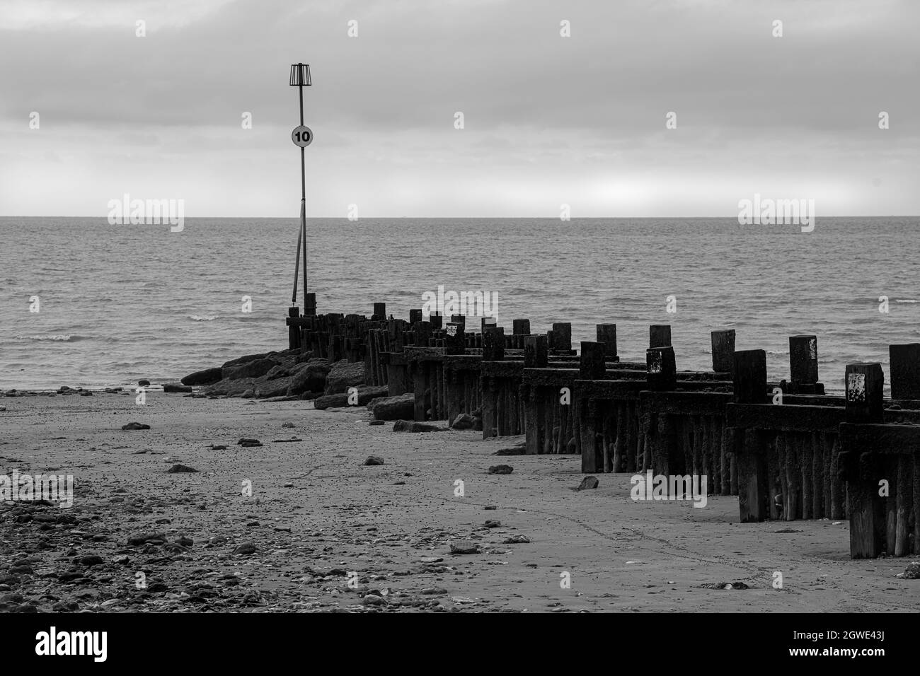 Hunstanton promenade Black and White Stock Photos & Images - Alamy