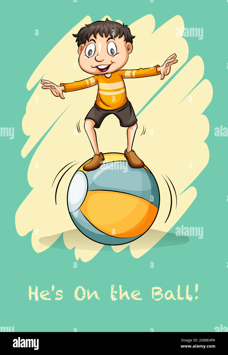 Balancing ball Stock Vector Images - Alamy