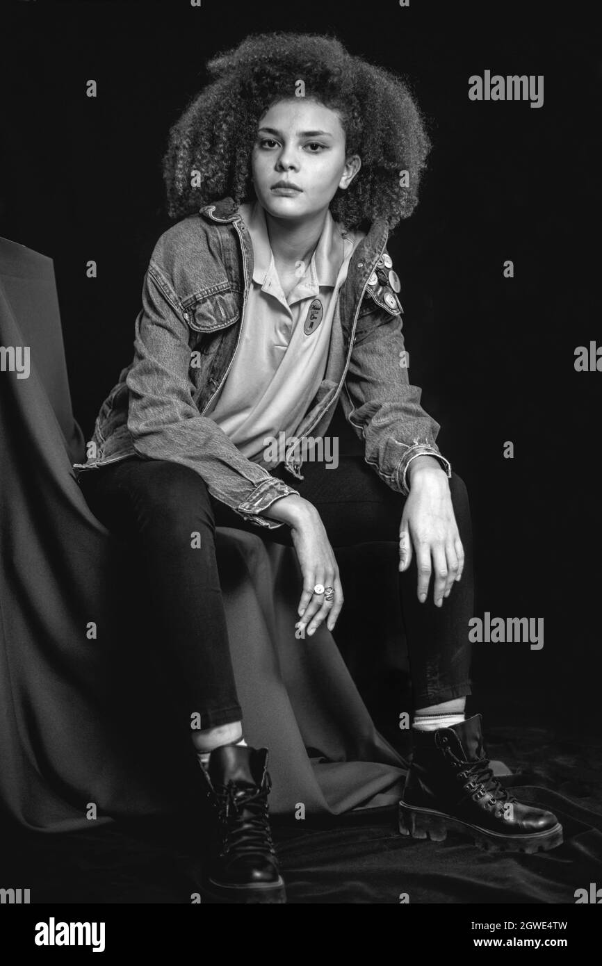 African afro caribbean young woman hi-res stock photography and images ...