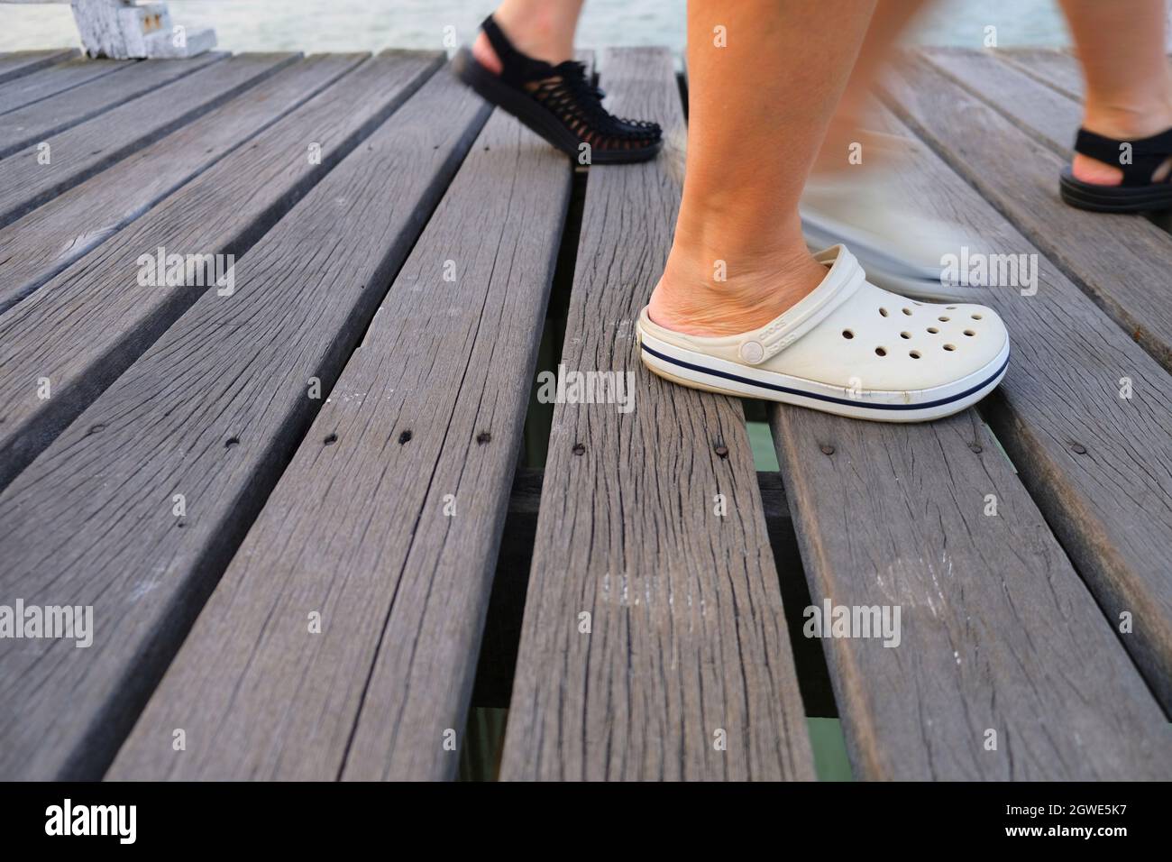 Sole of the foot at plank floor hi-res stock photography and images - Alamy