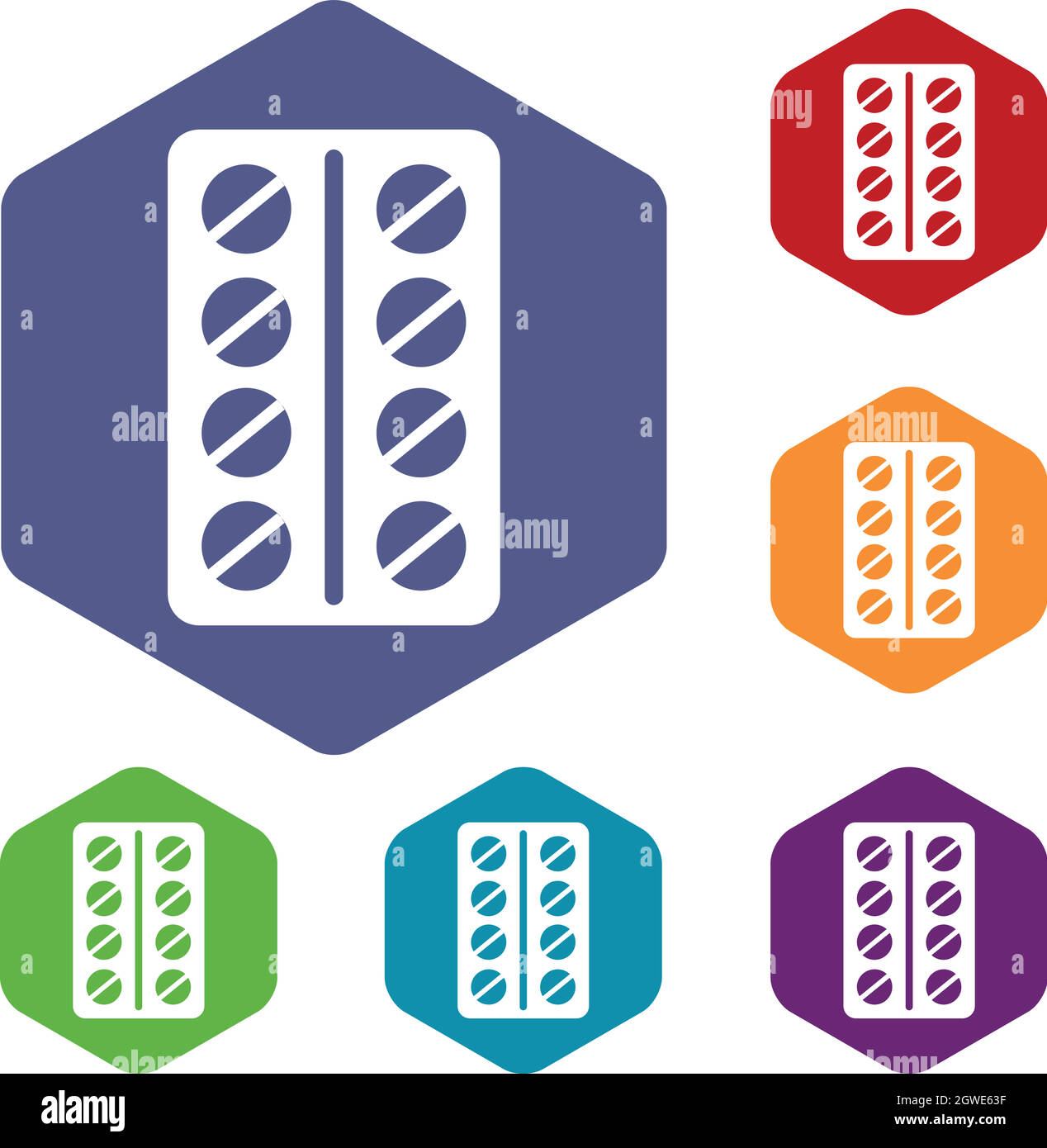 Pills in box pharmacy Stock Vector Images - Alamy