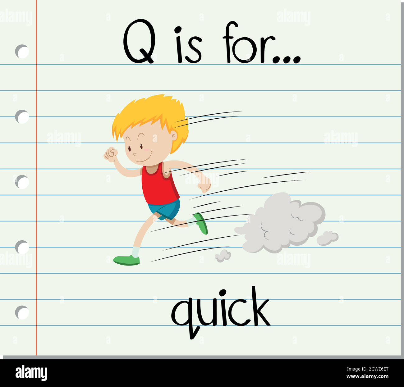 Flashcard letter Q is for quick Stock Vector Image & Art - Alamy