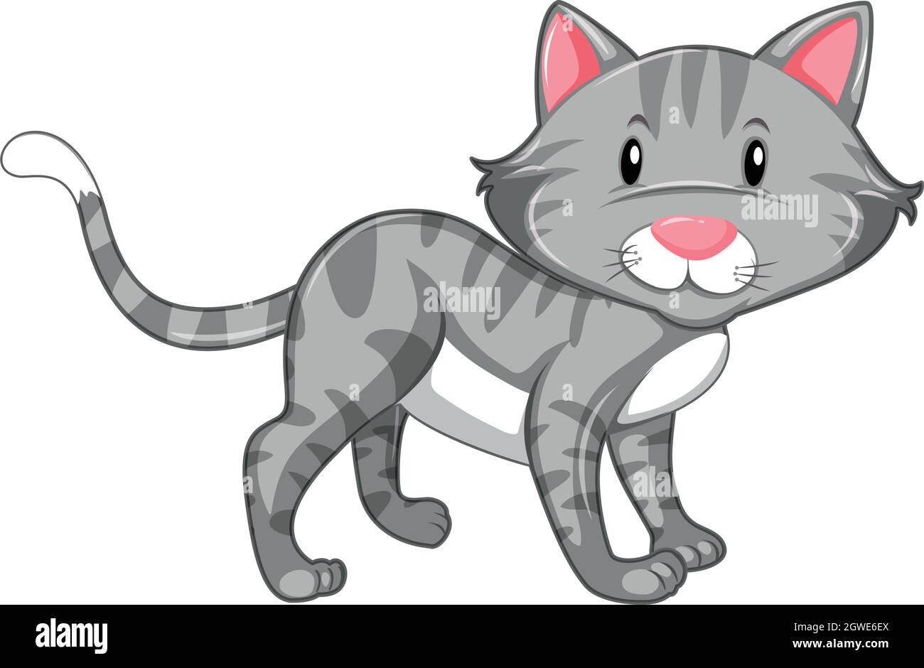 Happy cat kitten Stock Vector Images - Alamy