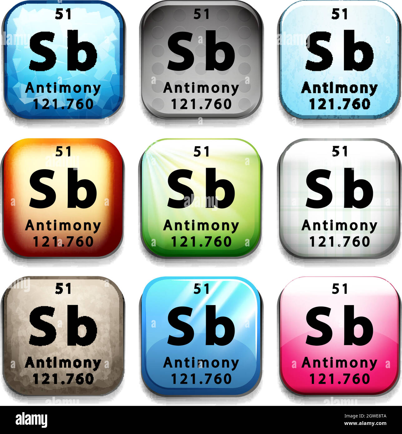 Antimony symbol hi-res stock photography and images - Alamy