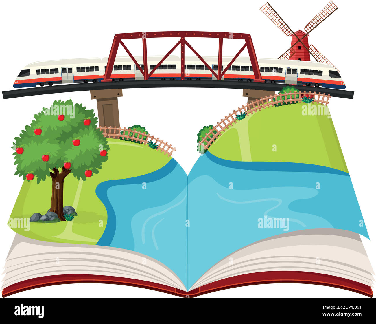 Train picture Stock Vector Images - Alamy