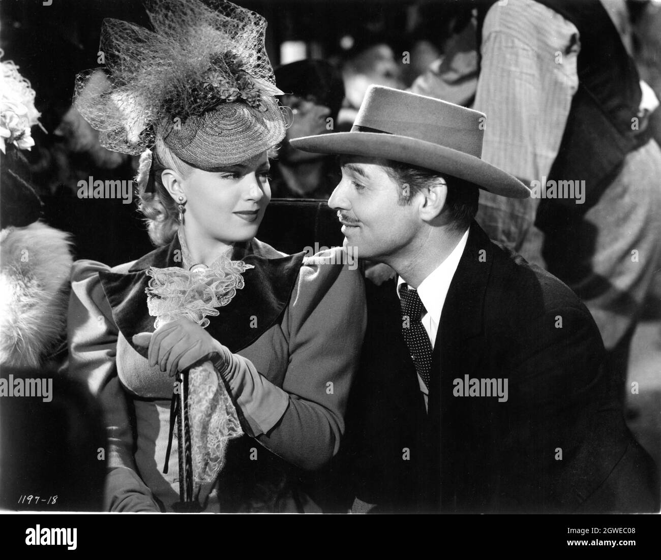 LANA TURNER and CLARK GABLE in train carriage in HONKY TONK 1941 ...