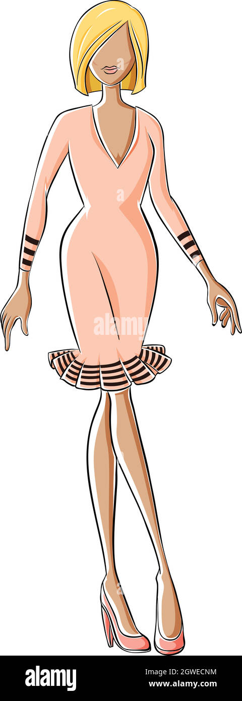 Black fashion model stylish close up Stock Vector Images - Alamy