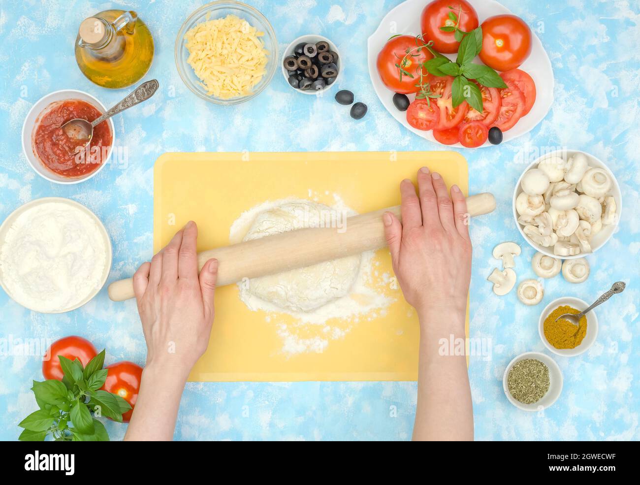Food step 2 process hi-res stock photography and images - Alamy