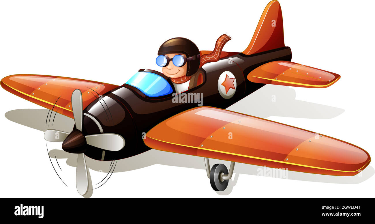 Old airplane cartoon Stock Vector Images - Alamy
