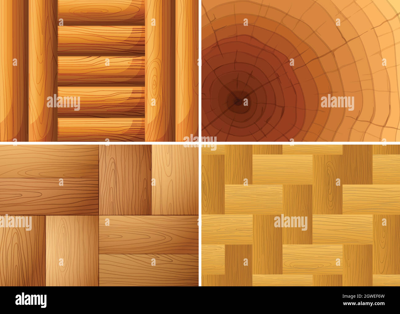 Four background texture of wood Stock Vector Image & Art - Alamy