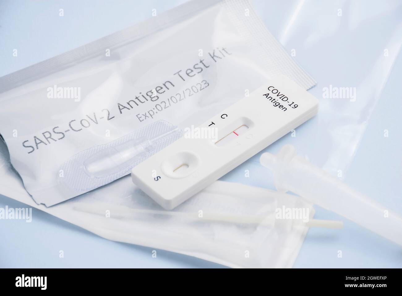 Covid-19 negative test result with SARS CoV-2 Rapid antigen test kit ...