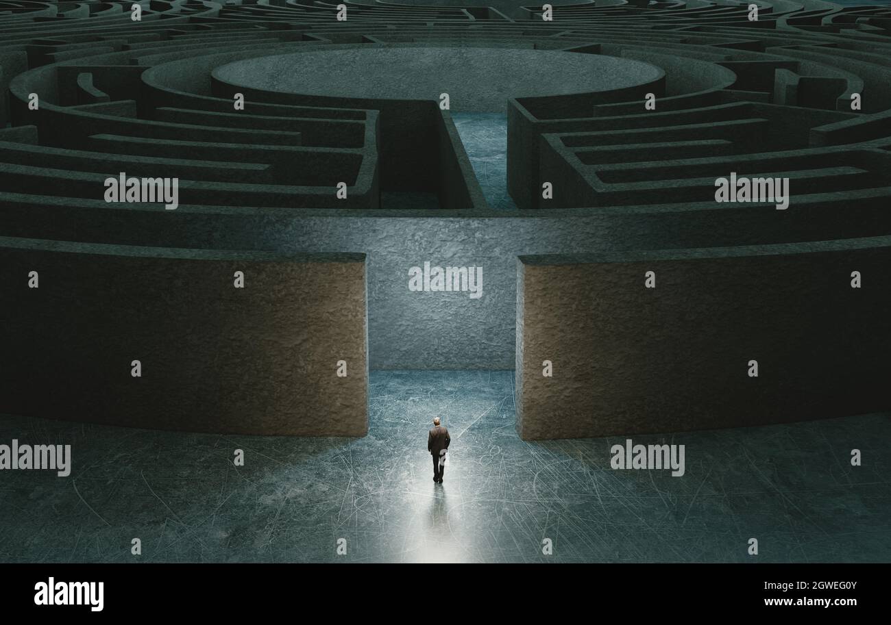 Walking the maze hi-res stock photography and images - Alamy