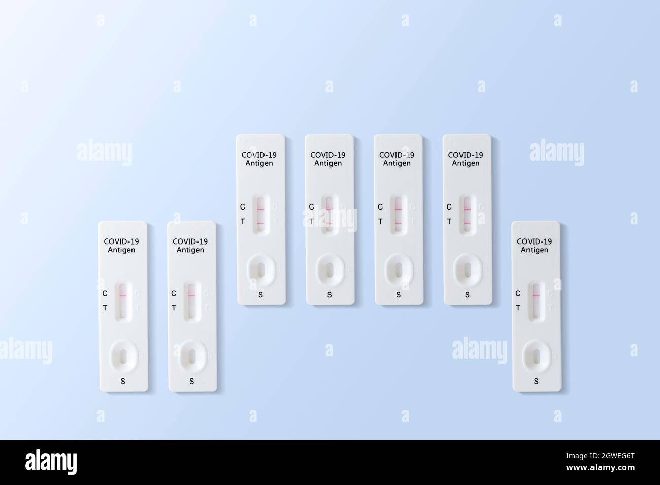 Covid-19 positive and negative test result with SARS CoV-2 Rapid ...