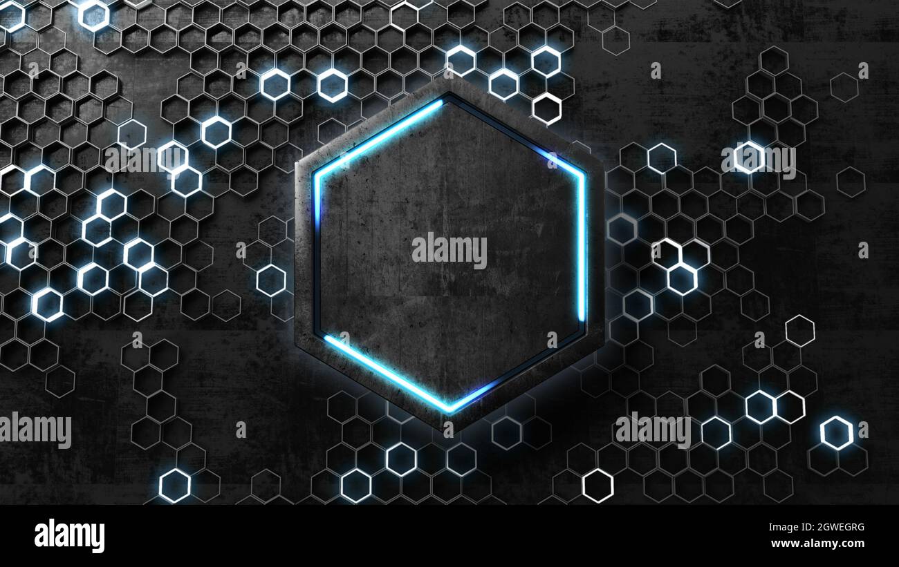 Hexagon 3d hi-res stock photography and images - Alamy