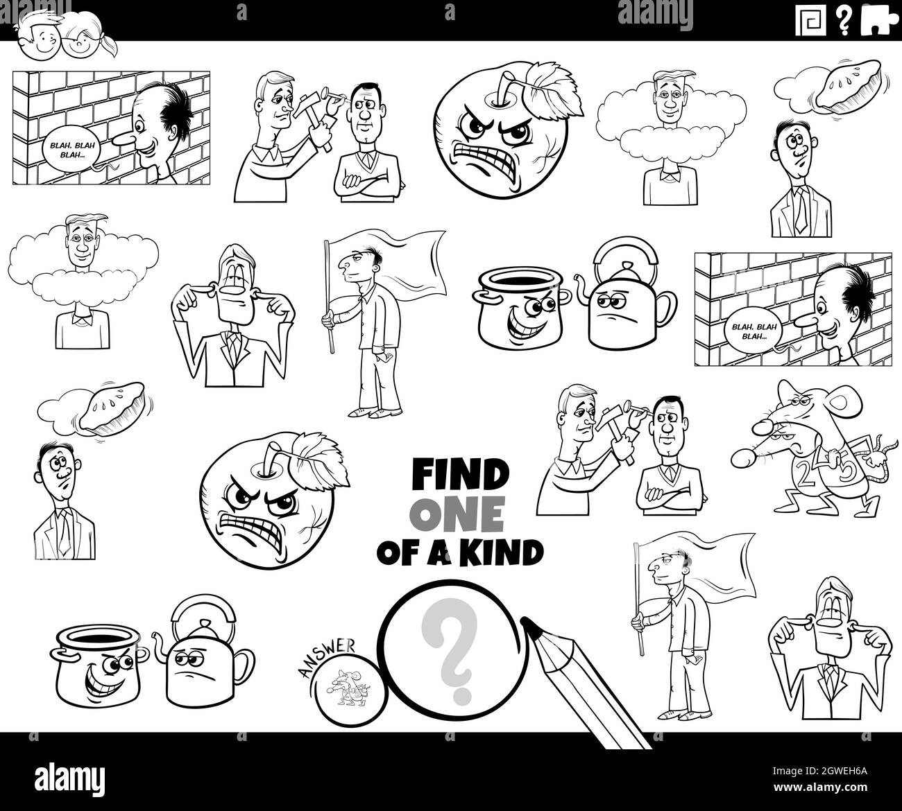 Cartoon people hi-res stock photography and images - Alamy