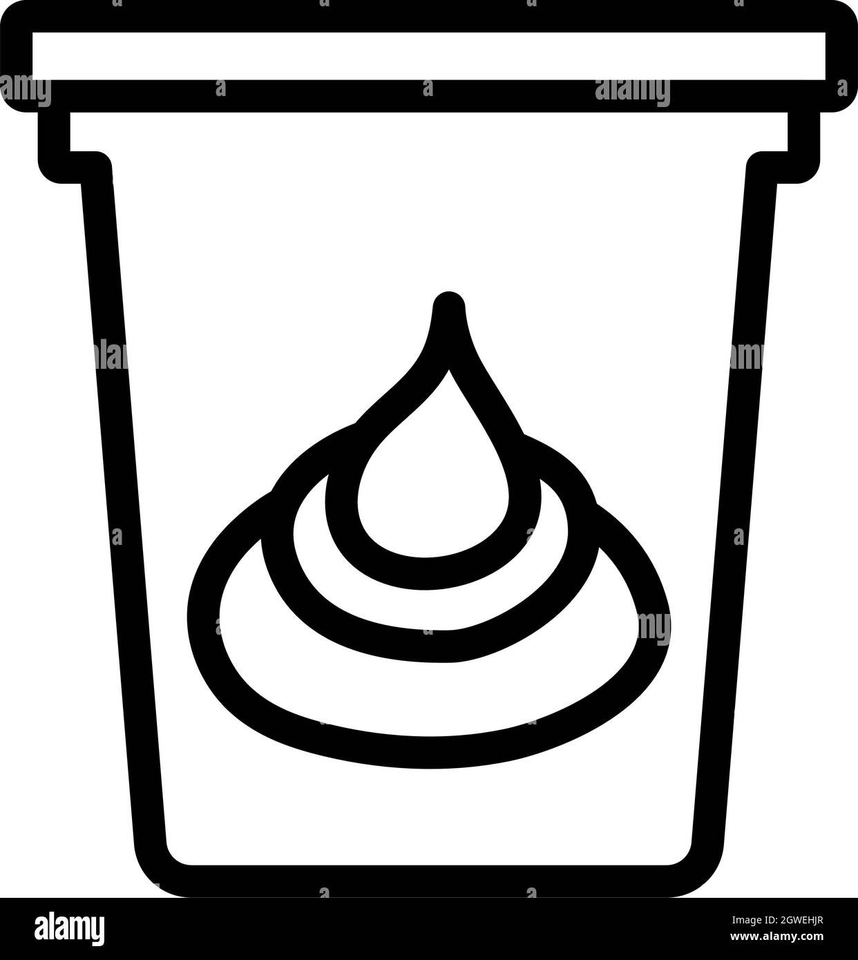 Tub plastic package icon Stock Vector Images - Alamy