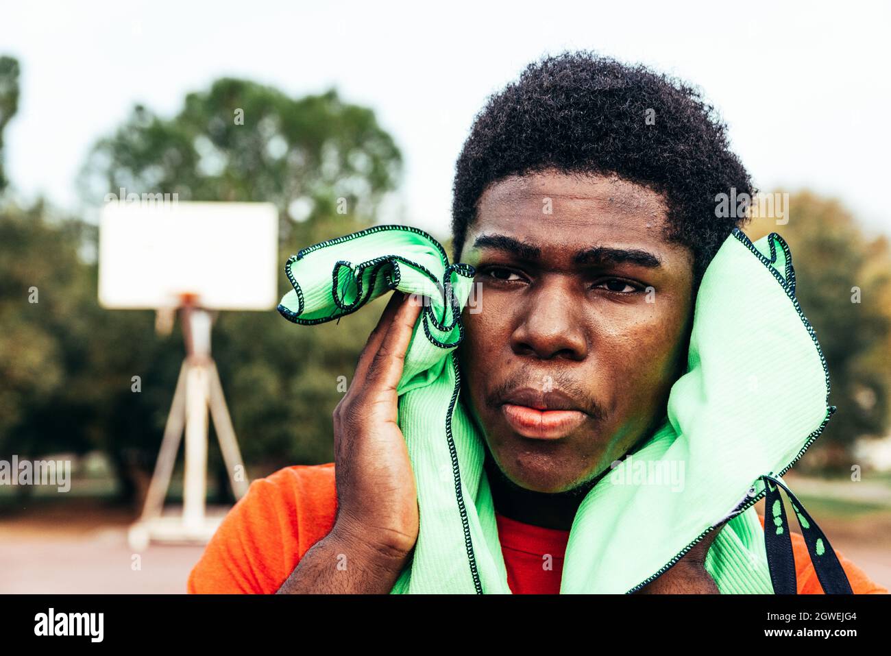 Sweat face african boy hi-res stock photography and images - Alamy