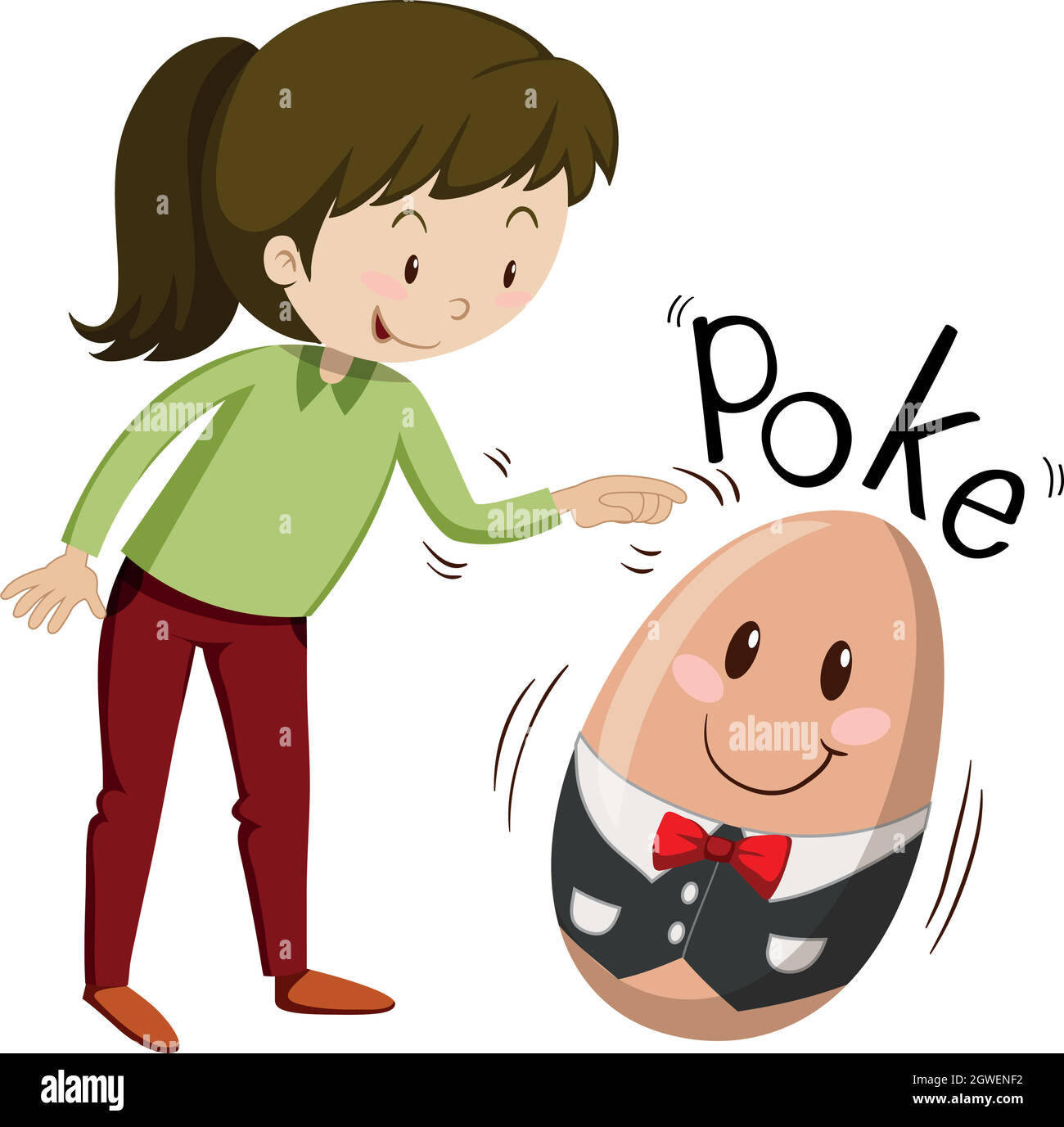 Poke image Stock Vector Images - Alamy