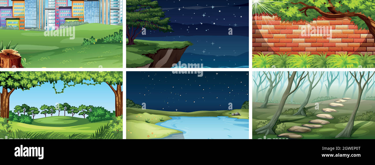 City day and night Stock Vector Images - Alamy