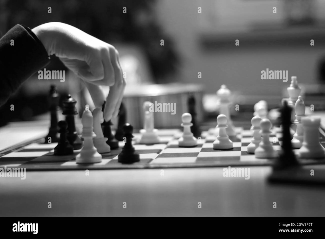 Low angle chess Black and White Stock Photos & Images - Alamy