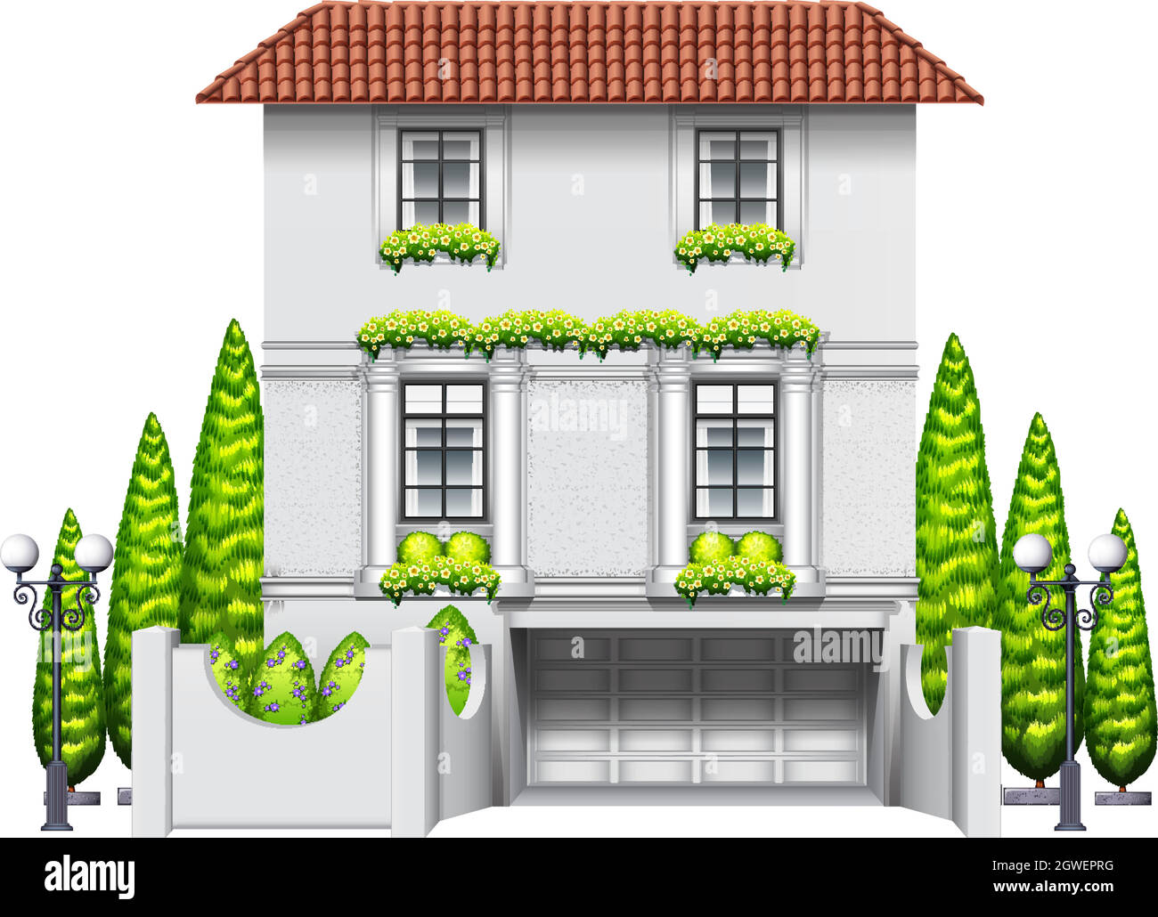 House on stone Stock Vector Images - Alamy